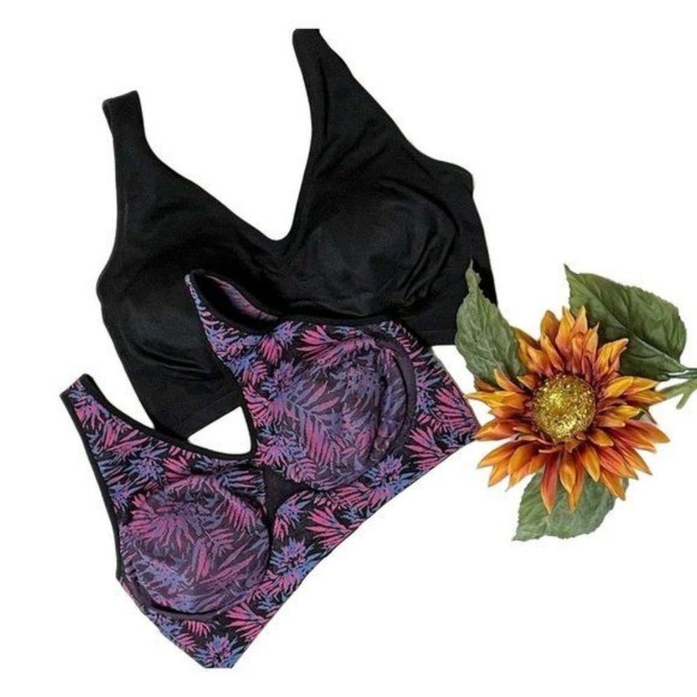 Rhonda Shear Jacquard Ahh Bra With Removable Pads 2 P… - Gem